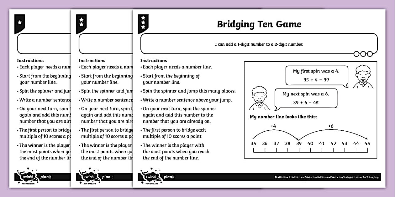 Add a 1-Digit Number to a 2-Digit Number Differentiated Game