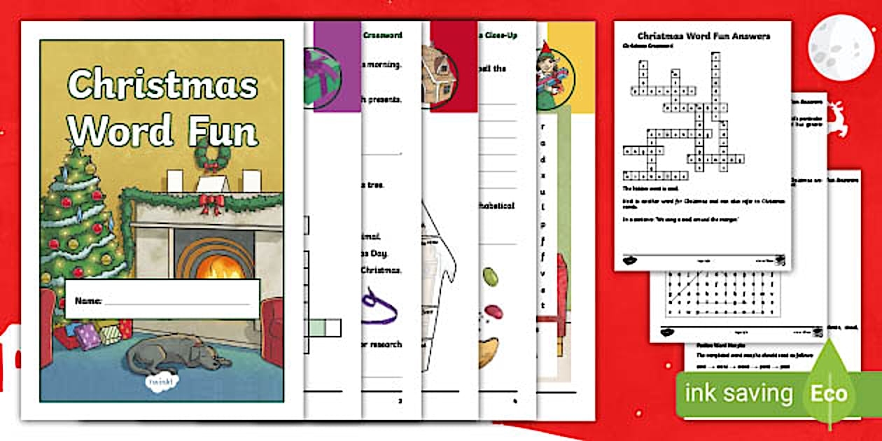 Christmas Activity Booklet | Christmas Word Games - Twinkl