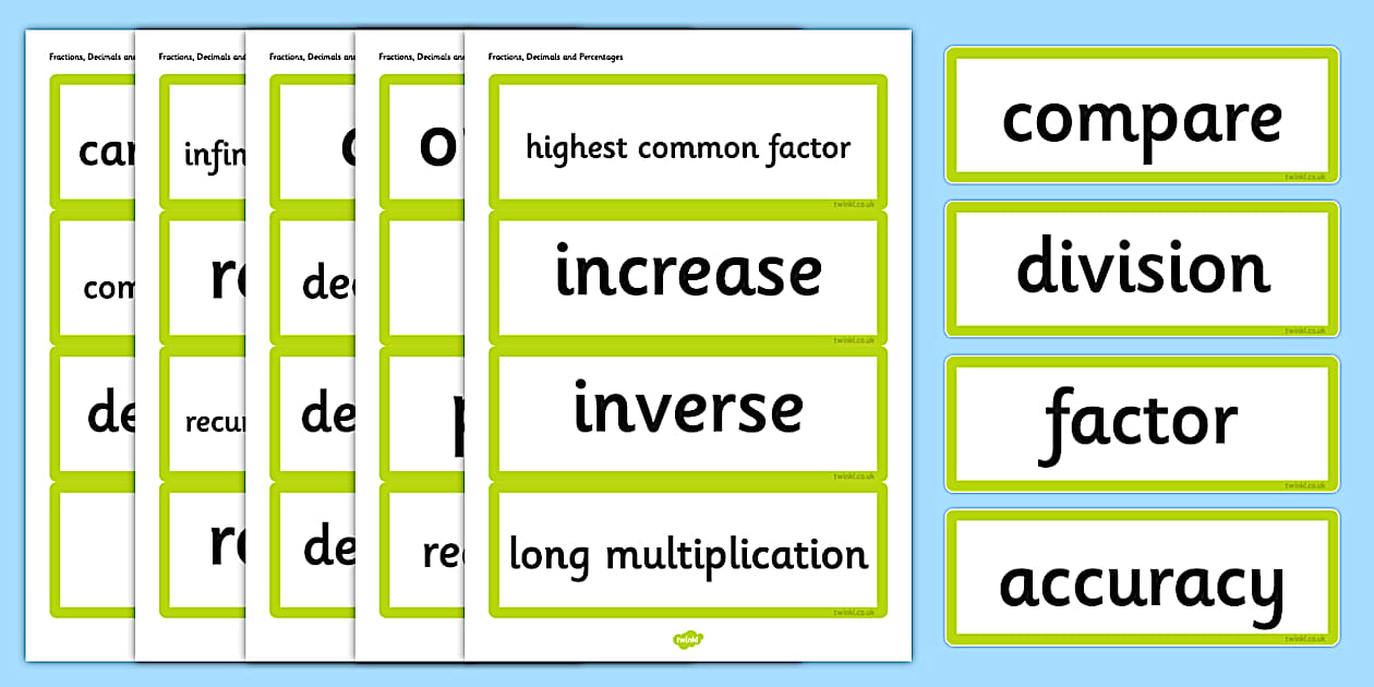 Grade 6 2014 National Curriculum Fractions Decimals and Percentages ...
