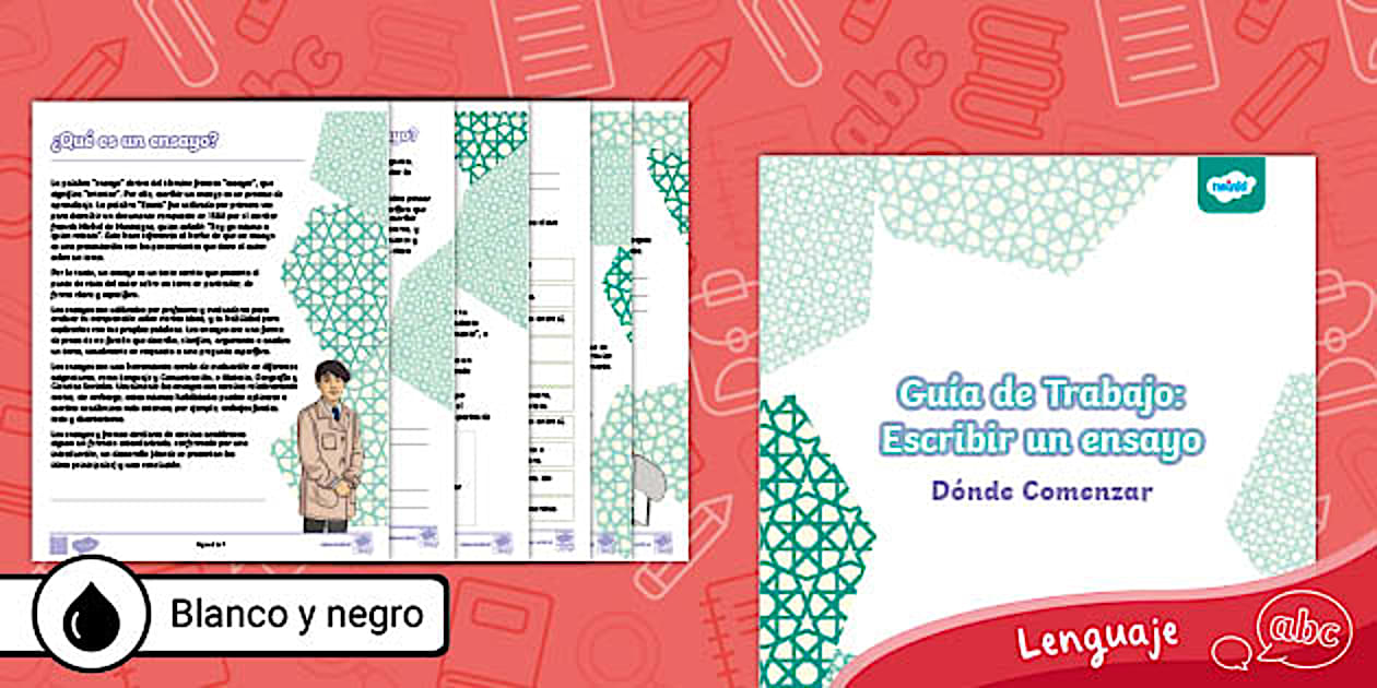 Guía de Trabajo | Escribir un ensayo | N°1 | Dónde Comenzar