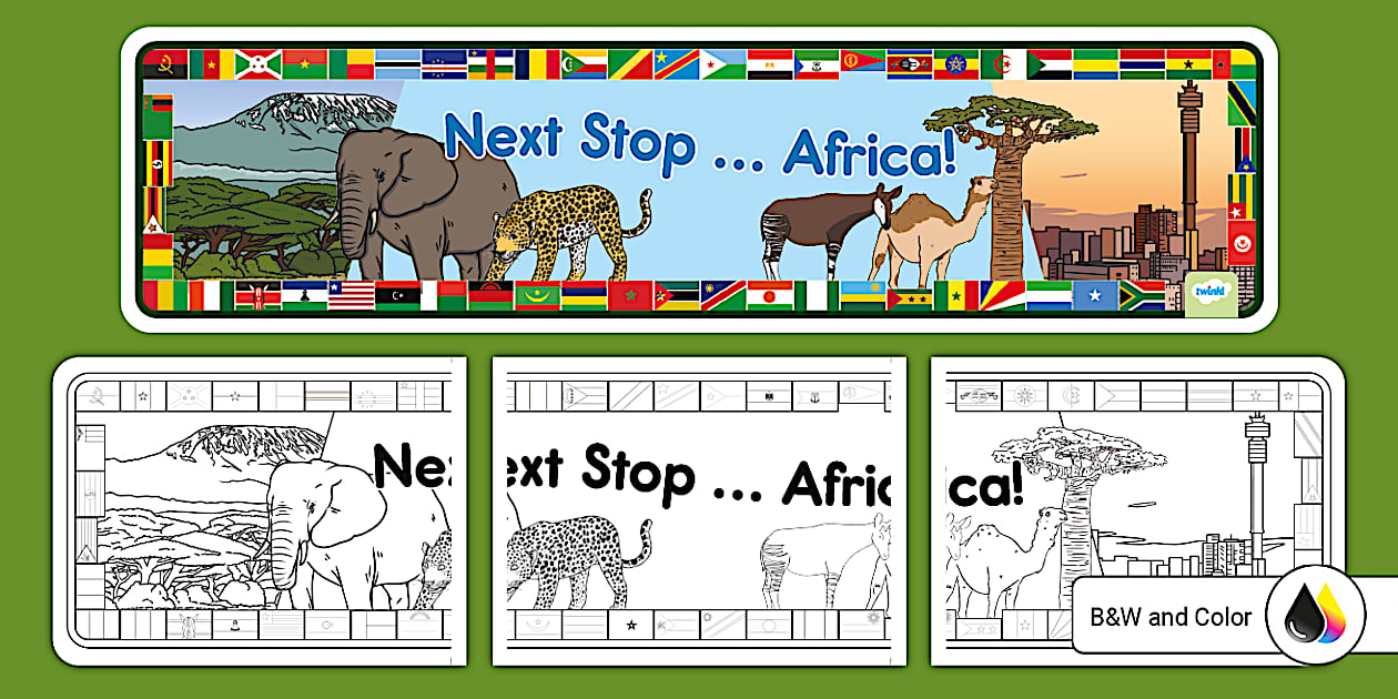 Africa Bulletin Board Banner (teacher made) - Twinkl