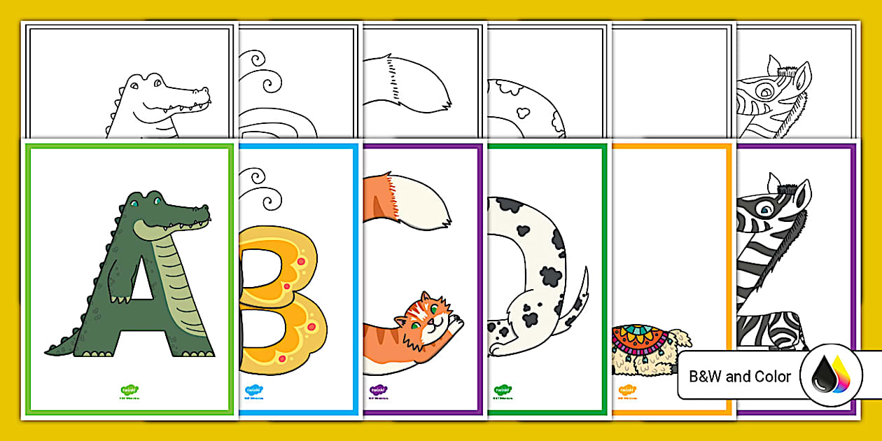 Editable Animal Alphabet Posters (teacher made) - Twinkl