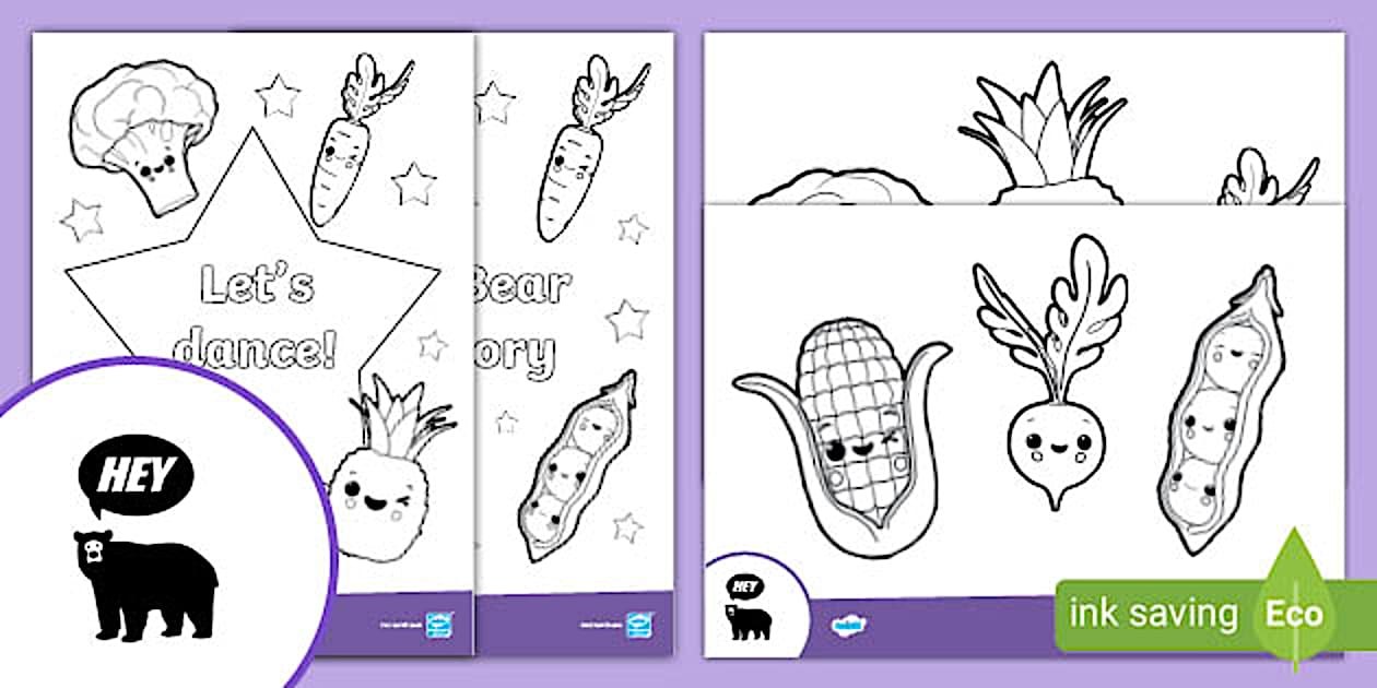 FREE! - Hey Bear Sensory: Colouring Pages - Twinkl