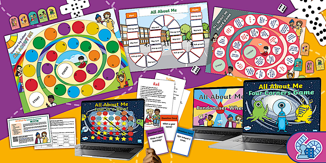 All About Me Board Games Pack | Emotional Literacy - Twinkl