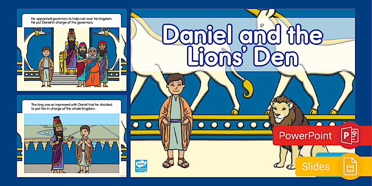 Daniel and the Lions' Den Story PowerPoint & Google Slides