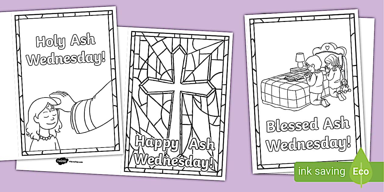 * NEW * Ash Wednesday Greetings Cards - Twinkl - RE - Easter