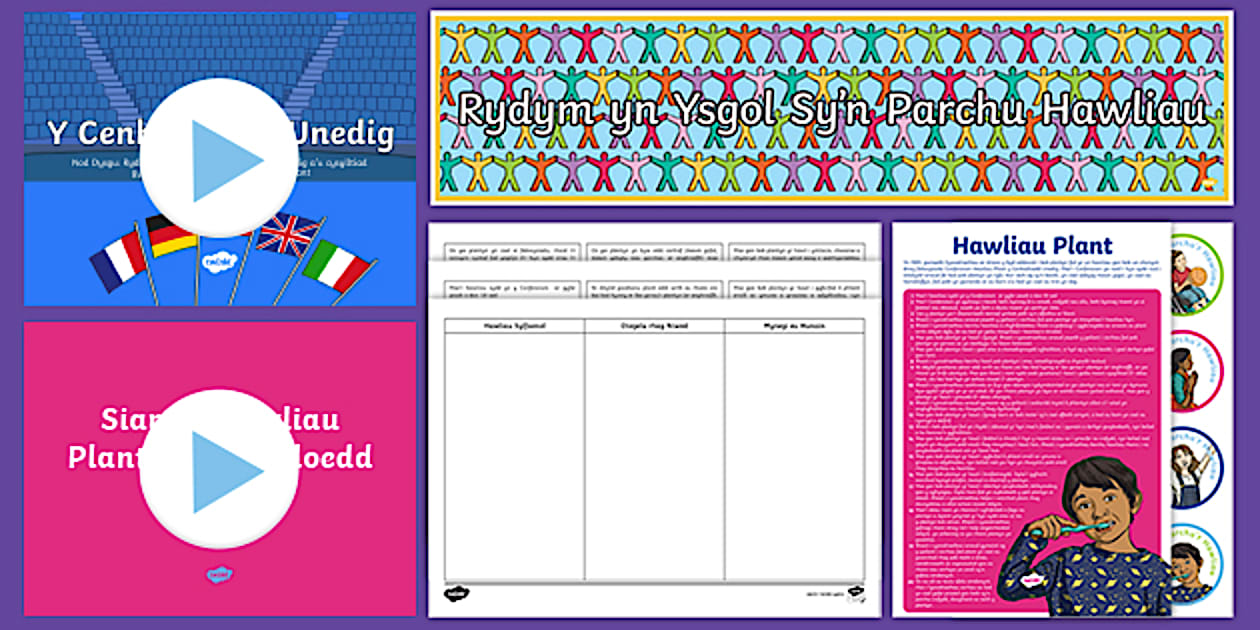 Pecyn Adnoddau Ysgol Sy'n Parchu Hawliau CC3 - Twinkl