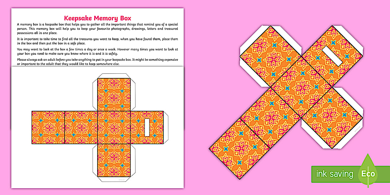 Keepsake Box - Absent Parent or Carer Activity - Twinkl