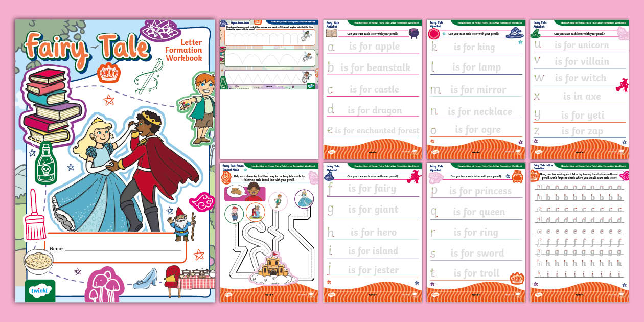 Handwriting at Home: Fairy Tale Letter Formation Workbook