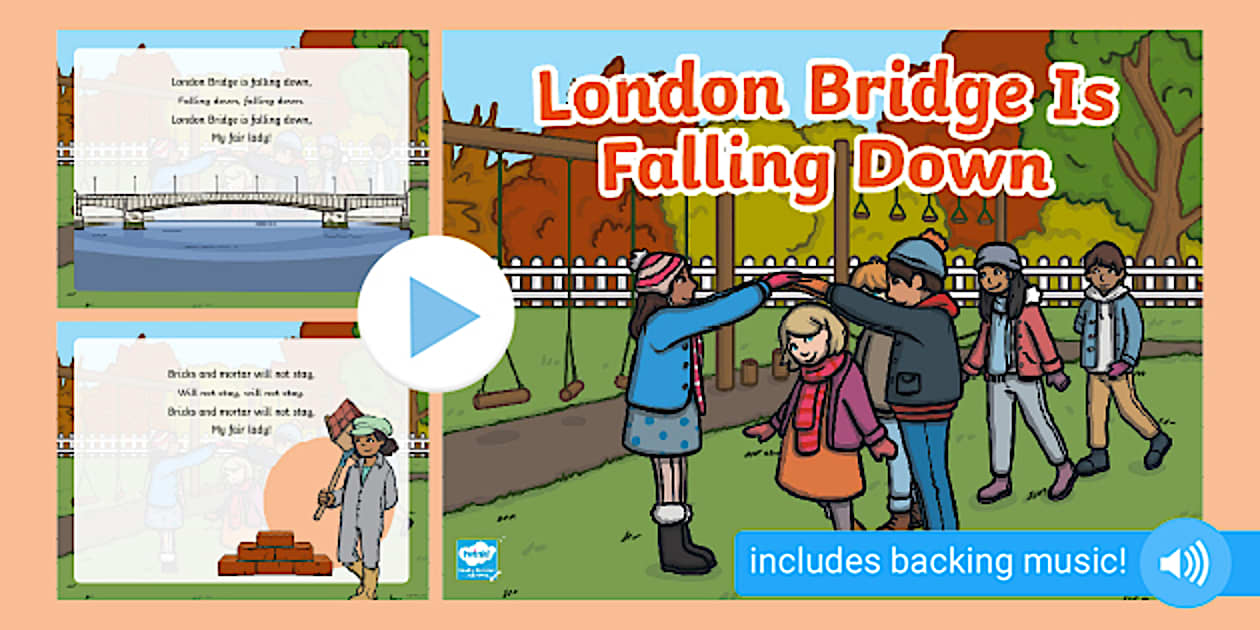 London Bridge Is Falling Down Song PowerPoint | Twinkl