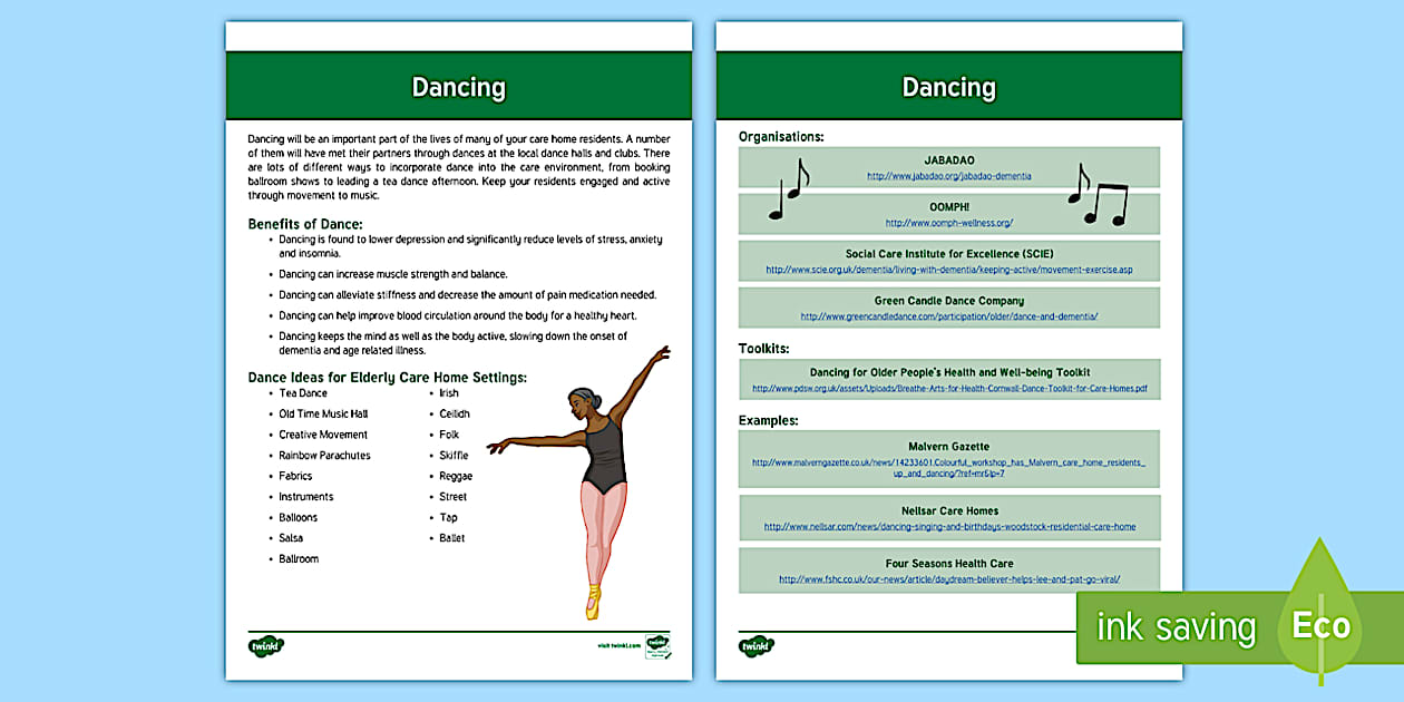 Dancing Guide (teacher made) - Twinkl