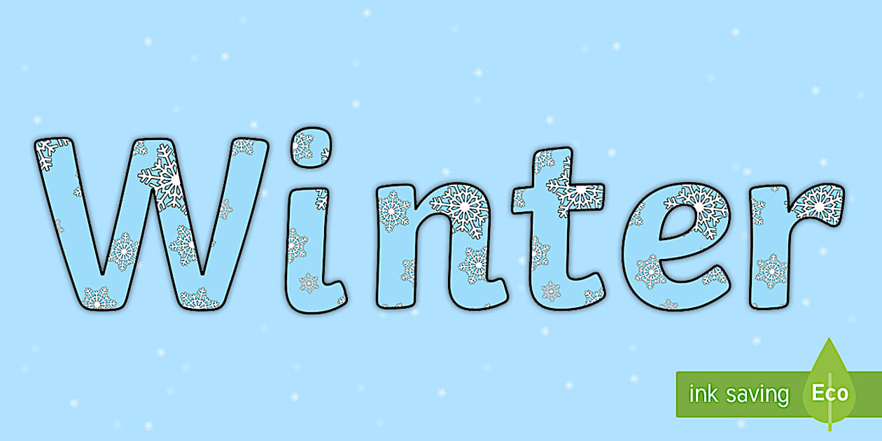 Editable Winter Title Display Lettering (Teacher-Made)