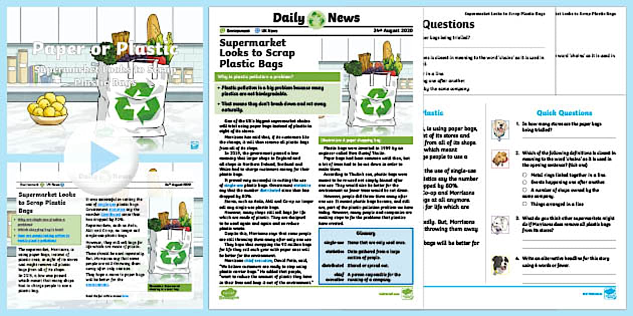 Sten Gustaf Thulin Plastic Bag Reading Comprehension