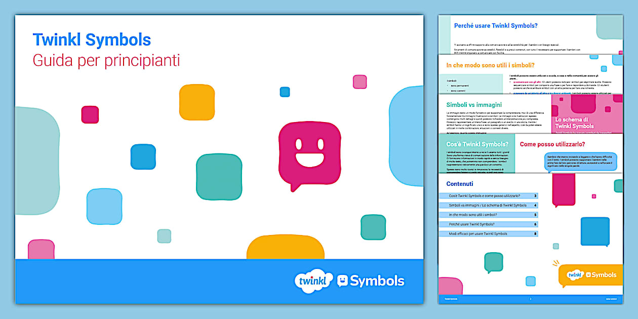 Guida all'utilizzo di Twinkl Symbols