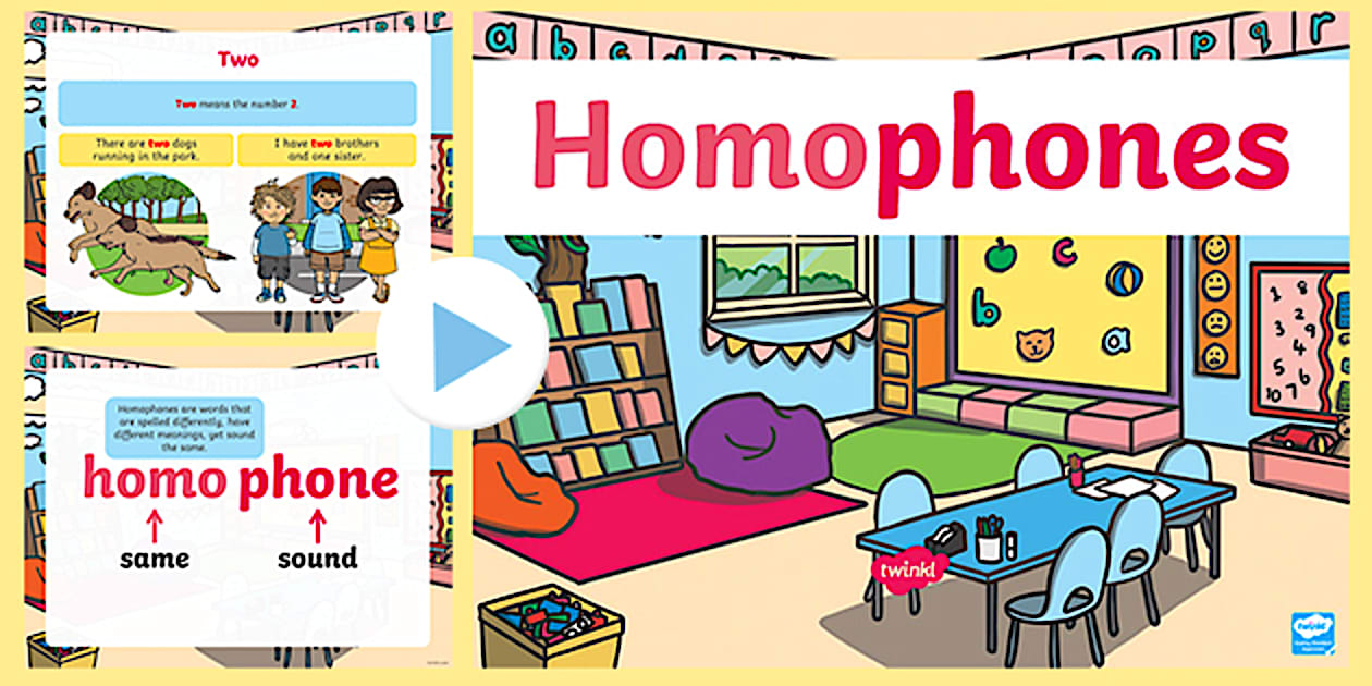 Second Grade Homophones PowerPoint (teacher made) - Twinkl