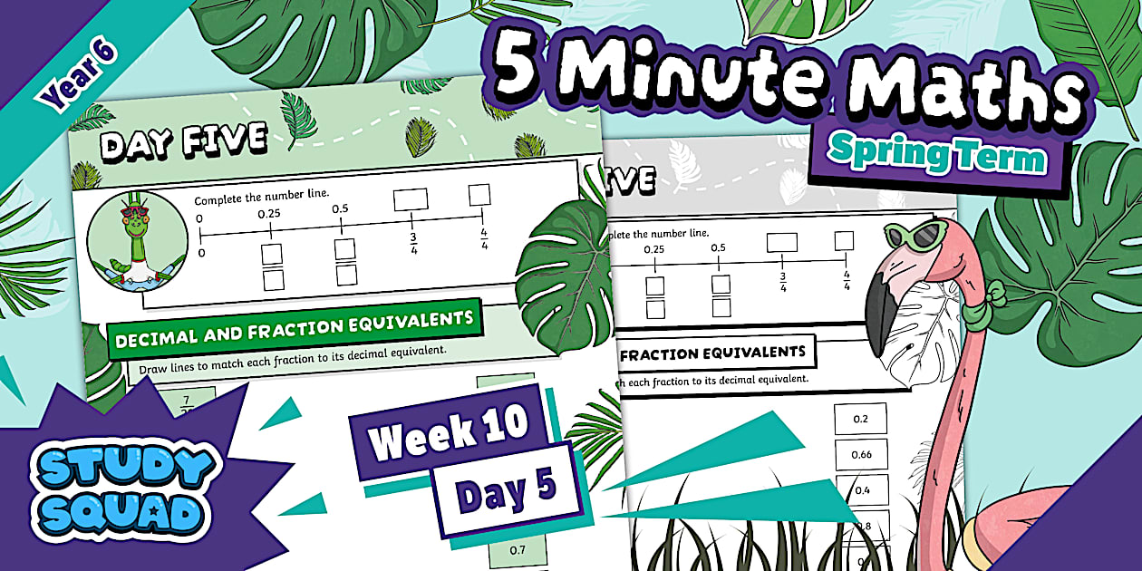 👉 Study Squad 5 Minute Maths - Year 6 Spring - Week 10 Day 5