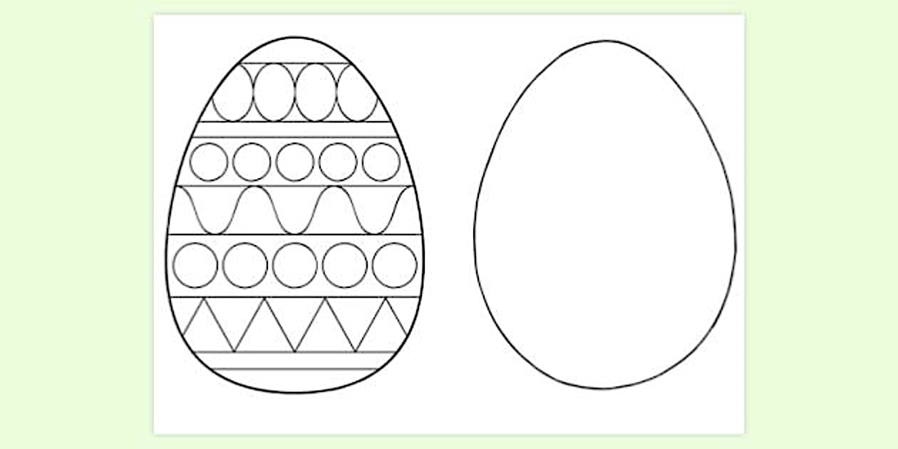 Easter Egg Colouring | Colouring Sheets