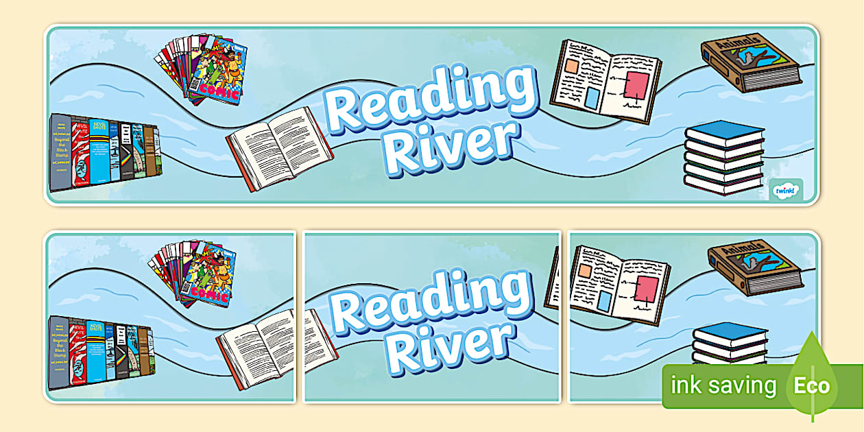 Reading River Display Banner (teacher made) - Twinkl