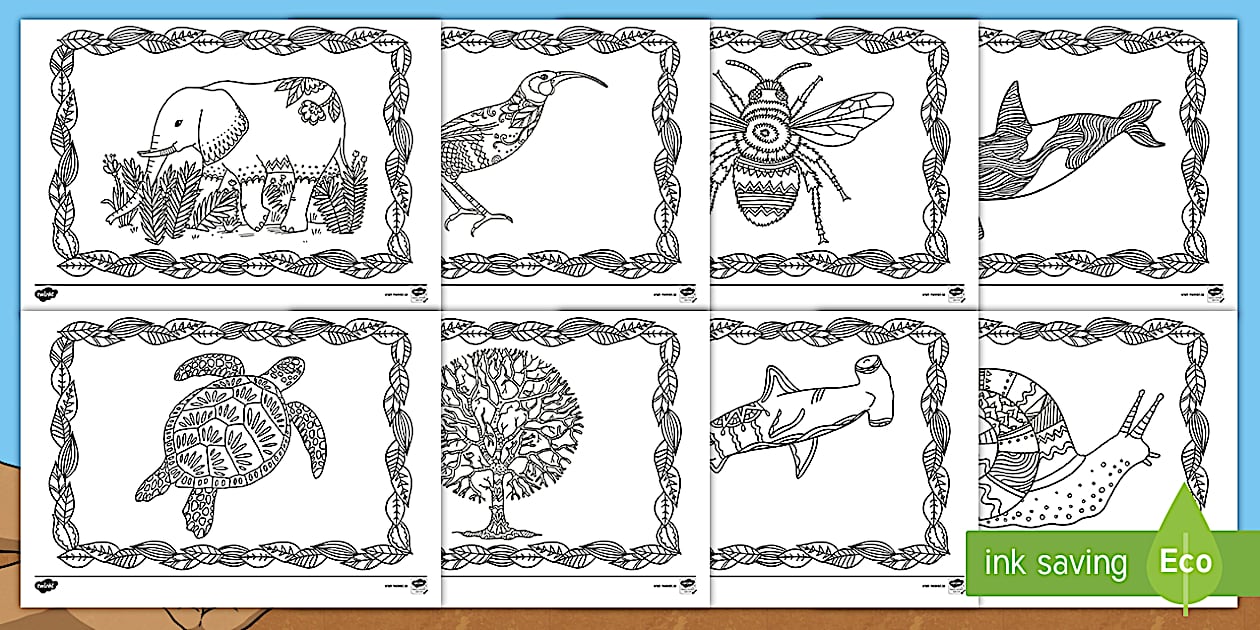 Earth Day Mindfulness Colouring Pages (teacher made)