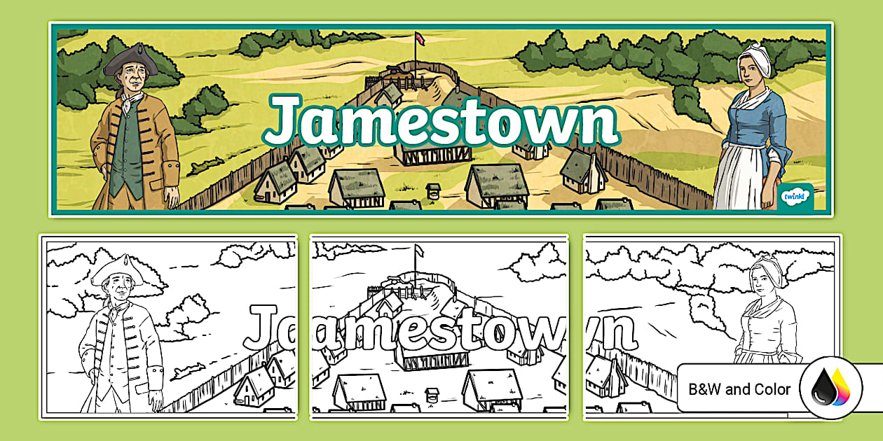 Jamestown Banner (teacher made) - Twinkl