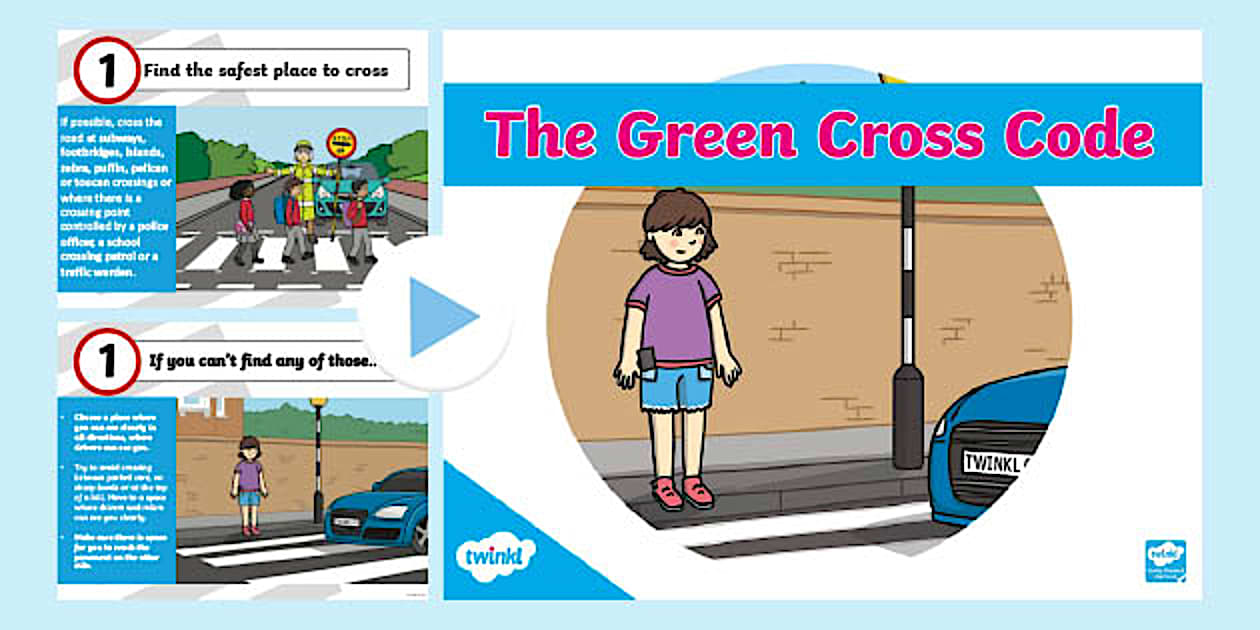 The Green Cross Code PowerPoint | Teaching Resource - Twinkl