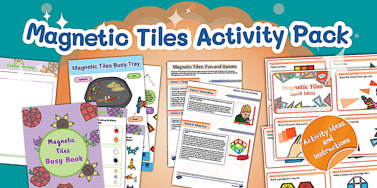 Magnetic Tiles Activity Pack - Twinkl EYFS
