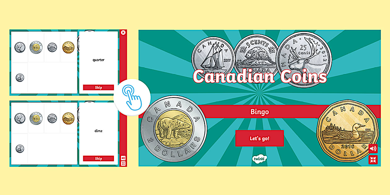 Canadian Coins Interactive Bingo (teacher made) - Twinkl