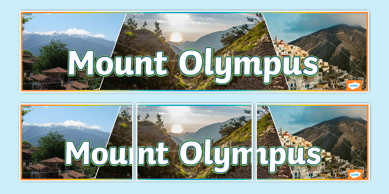 Mount Olympus Photo Display Banner (teacher made) - Twinkl