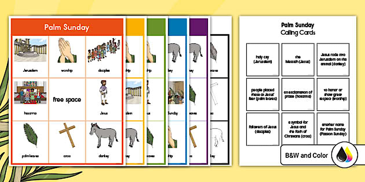 Palm Sunday Bingo Game | Christian Education | Twinkl USA