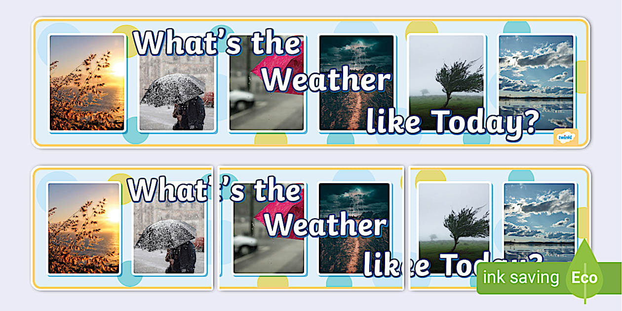 What's the Weather like Today? Photo Display Banner