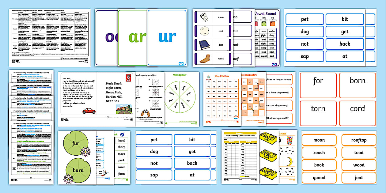Phonics Screening Intervention Pack 2 - Twinkl