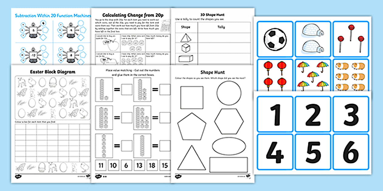 First Level P2 Numeracy Home Learning Pack 2 (teacher made)