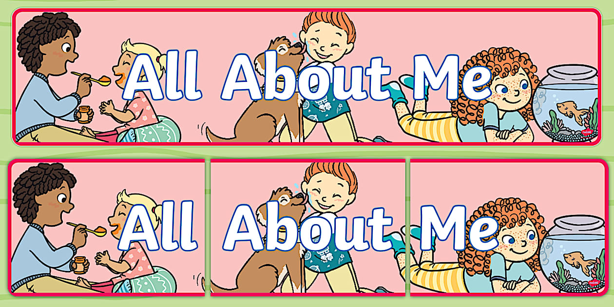 We Are All Different: All About Me Display Banner - Twinkl