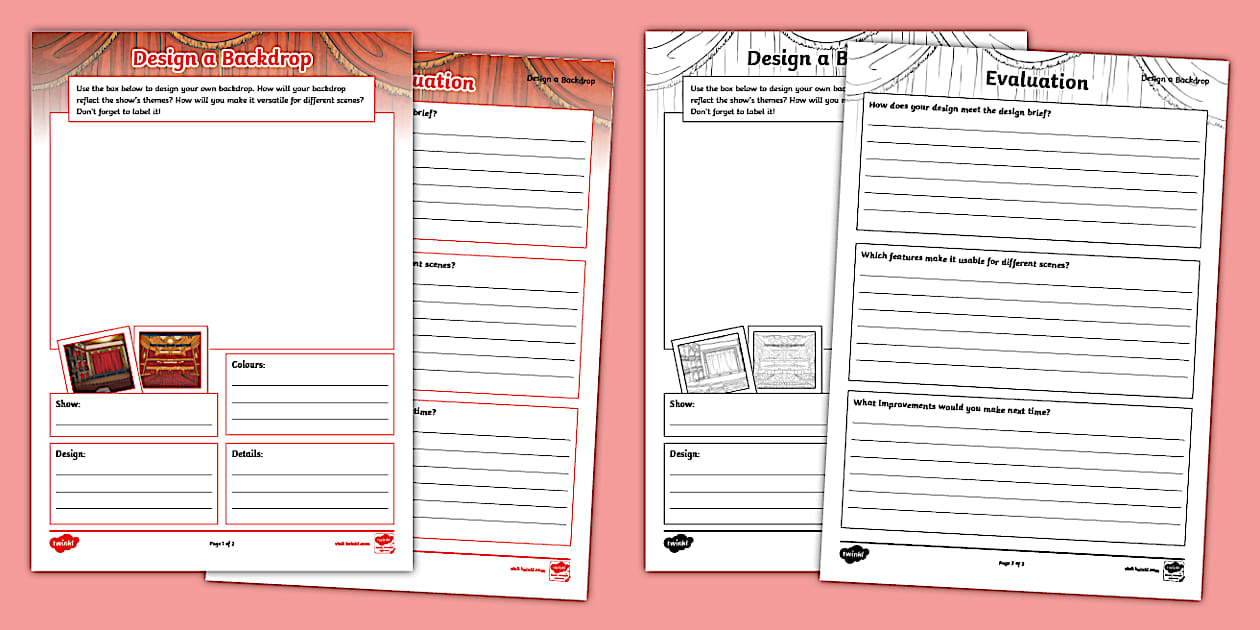 Design a Backdrop (teacher made) - Twinkl