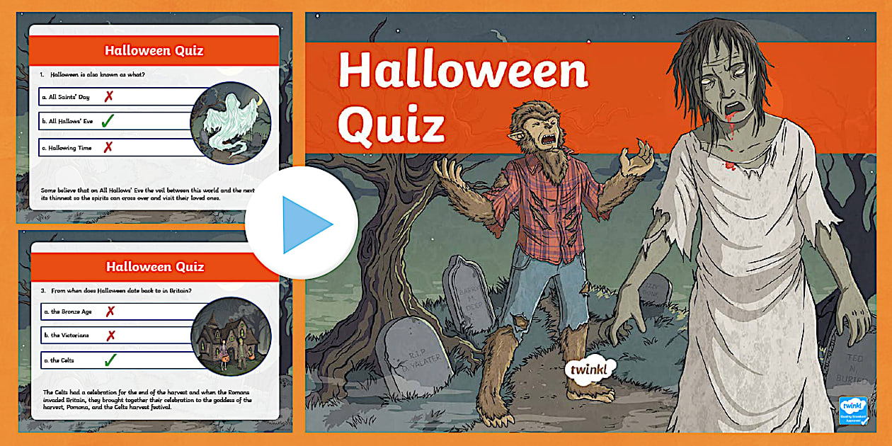 KS2 Halloween PowerPoint Quiz - Halloween Quiz KS2 - Twinkl