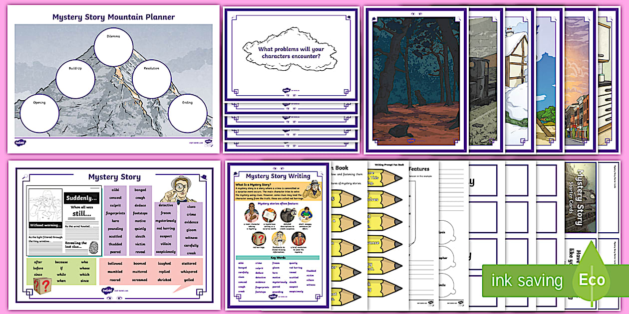 Cursive KS2 Mystery Story Writing Resource Pack - Twinkl