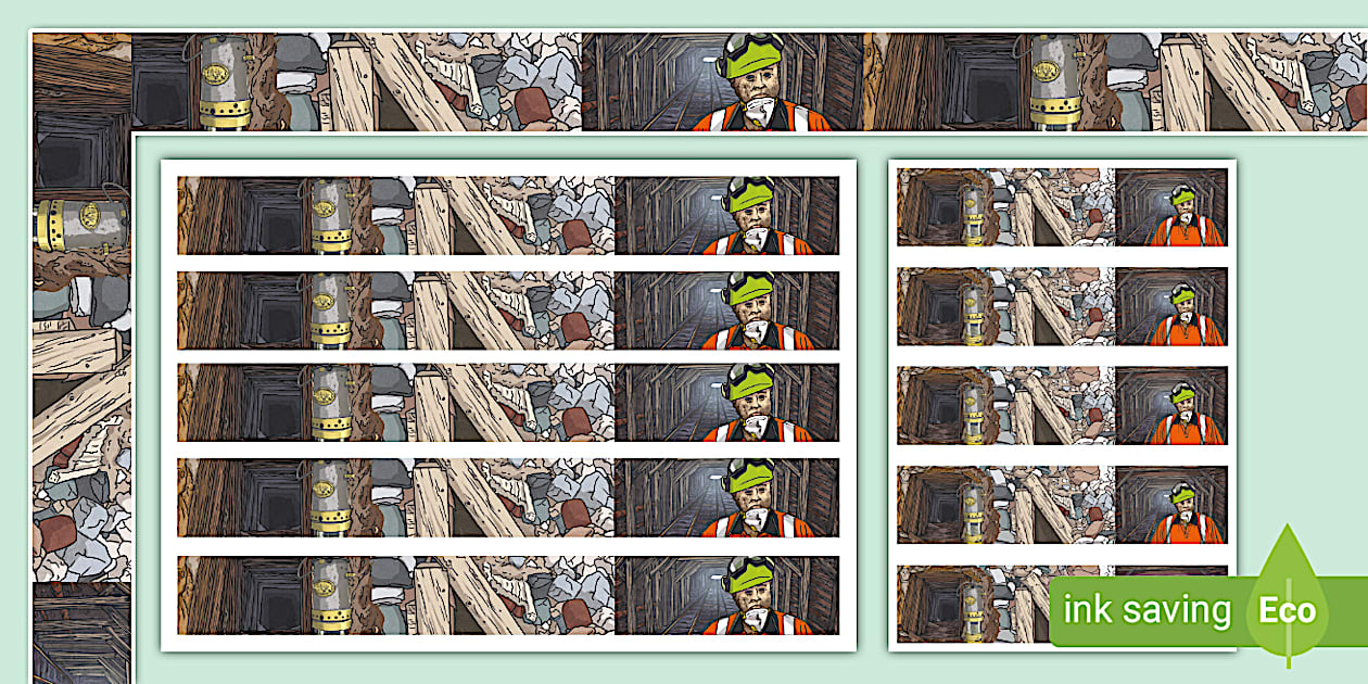 Mining Topic Display Borders - KS2 - Industry - Coal