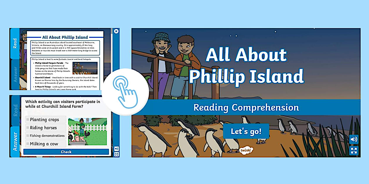 All About Phillip Island - Non-Fiction Reading Comprehension