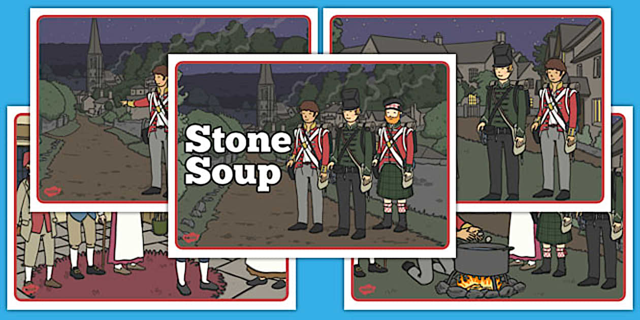Stone Soup Short Story Sequencing (Teacher-Made) - Twinkl