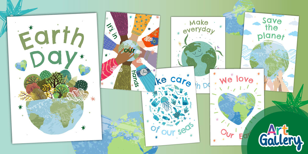 Earth Day Poster Pack (professor feito) - Twinkl