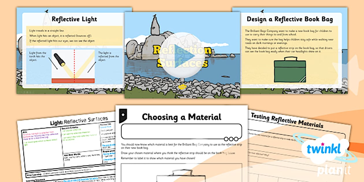 Reflective Materials Year 3 Lesson Pack | Science | Twinkl