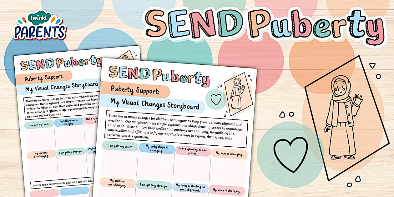 Puberty Support: My Visual Changes Storyboard (teacher made)