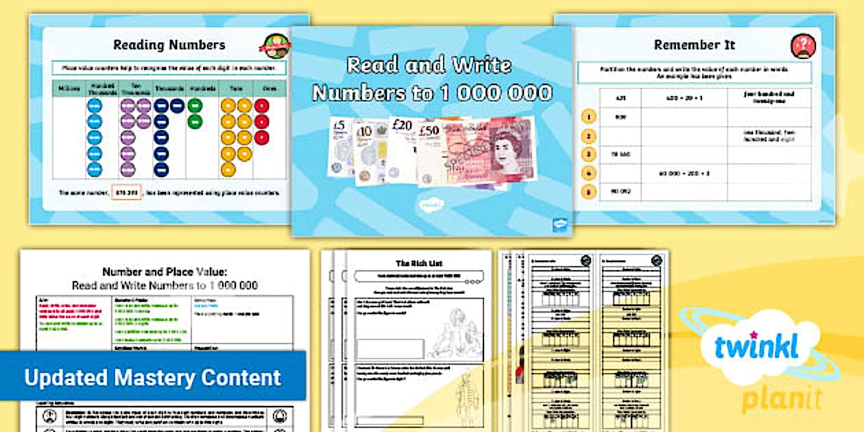 Y5 Read and Write Numbers PlanIt Maths Lesson 4 - Twinkl