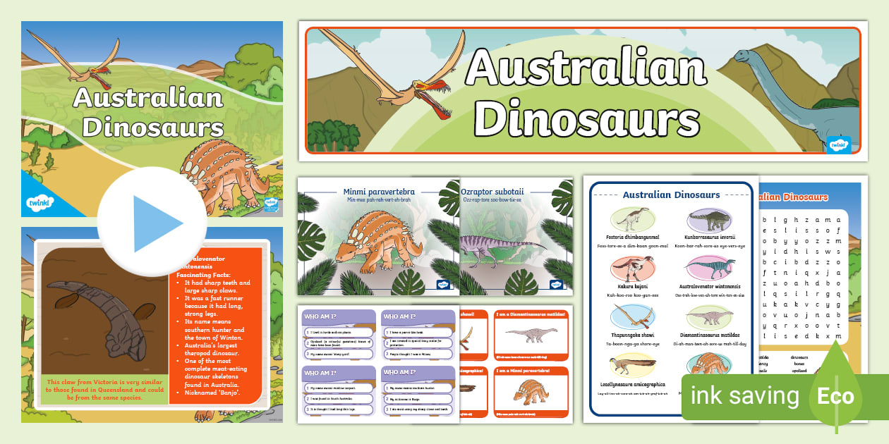 Australian Dinosaurs Lesson Pack | Twinkl Resources - Twinkl