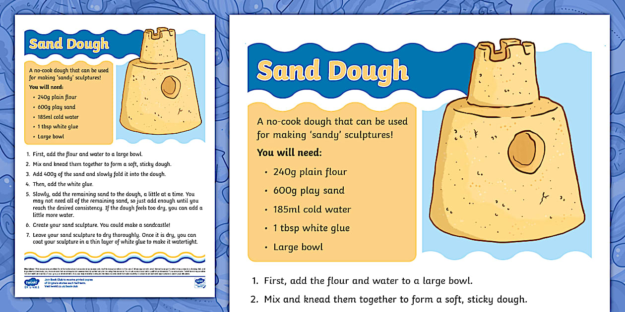 Sand Dough Recipe (Teacher-Made) - Twinkl