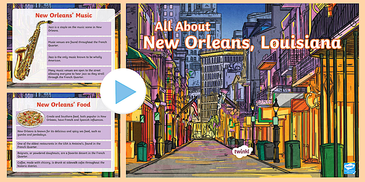 All About New Orleans PowerPoint (Teacher-Made) - Twinkl