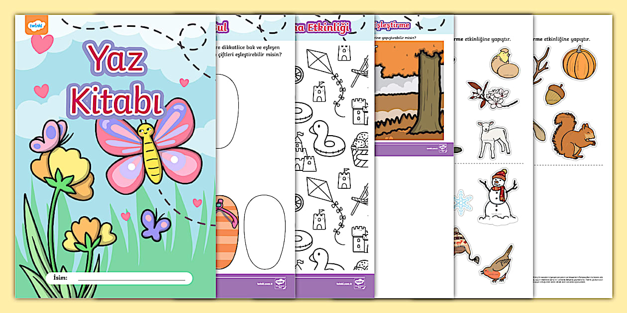 Yaz Mevsimi Etkinlik Kitabı-Twinkl