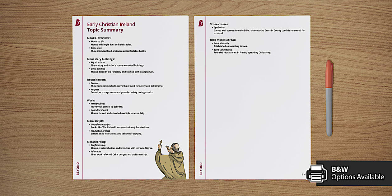 Early Christian Ireland Topic Summary