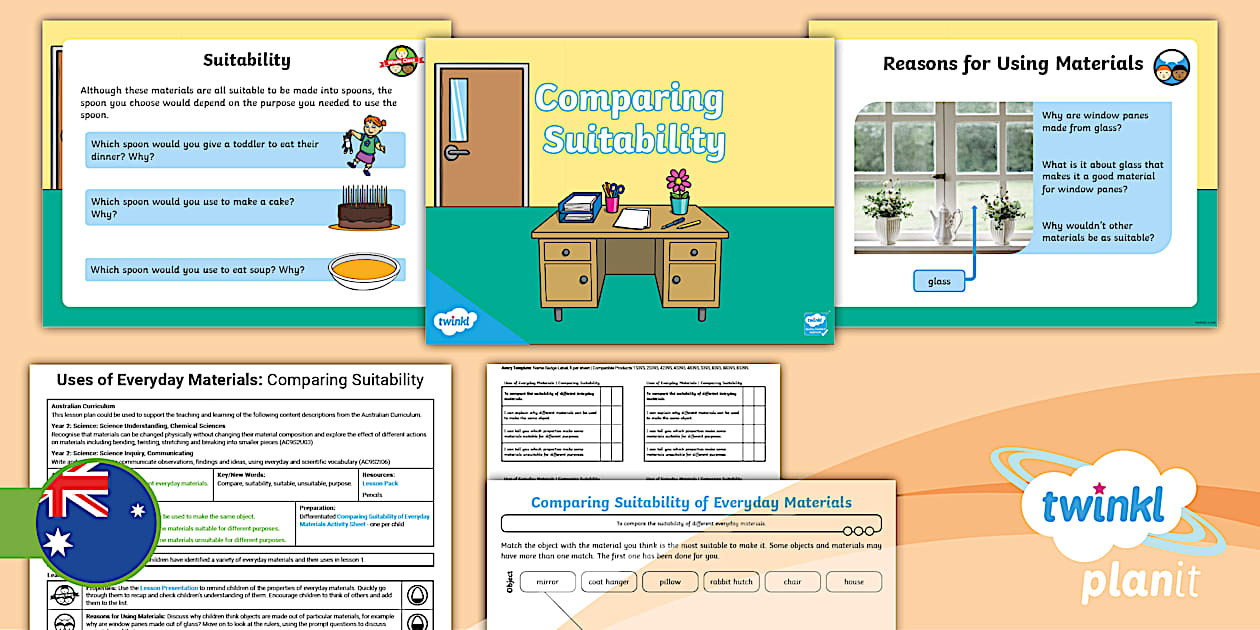 Year 2 Science Uses of Everyday Materials Lesson 3 - Twinkl