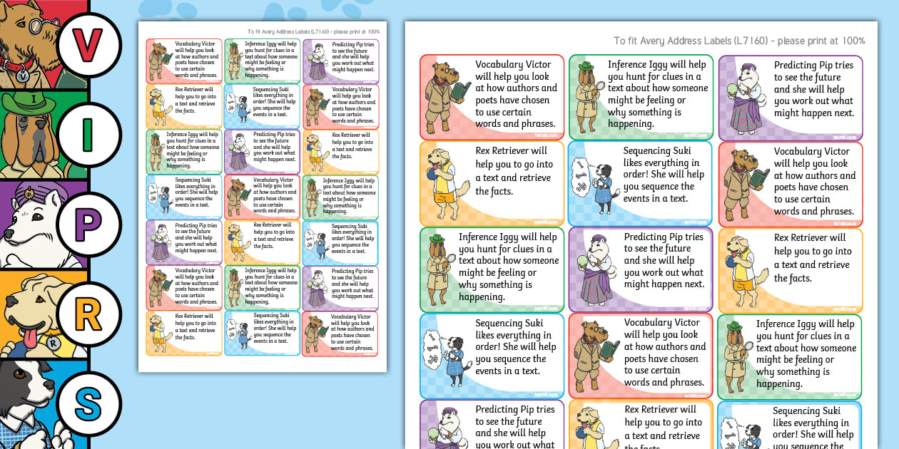 Editable SATs Survival Year 2: Reading Skills Stickers